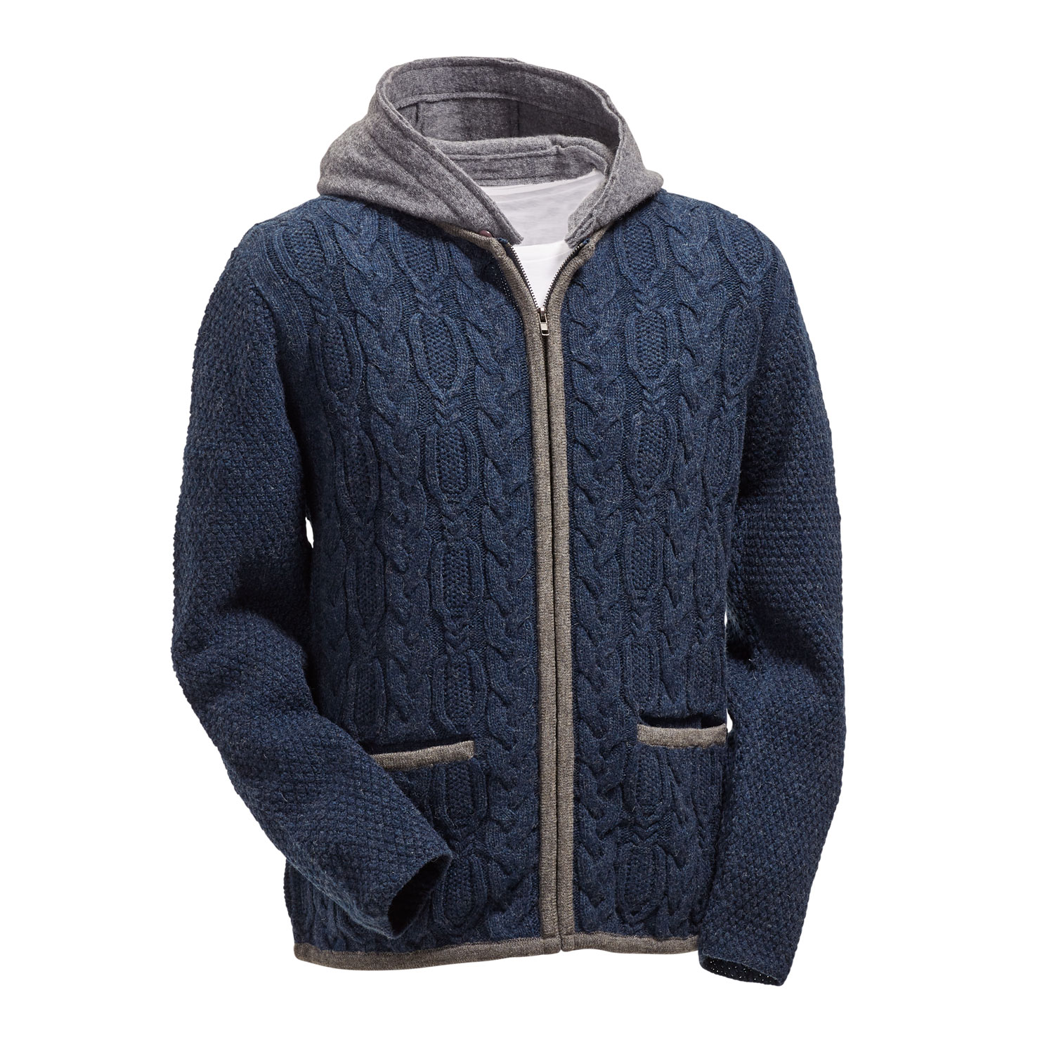 Trachten Strickjacke Herren Kapuze